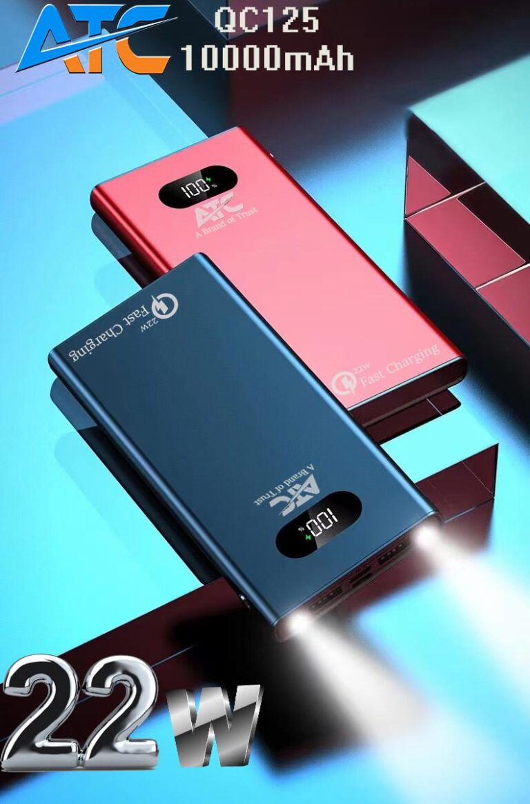 ATC QC125 10000mah PD 22w Fast Charging Power Bank SCP FCP PD QC 3.0 ...