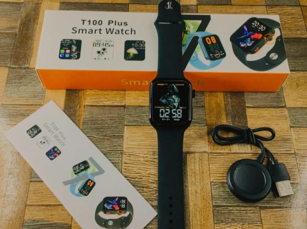 Original T100+ T100 plus Watch 7 Smart Watch Bluetooth Music Remote ...