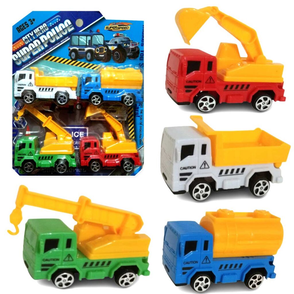 Construction Pullback Vehicle Toy Set - One Click Shopping