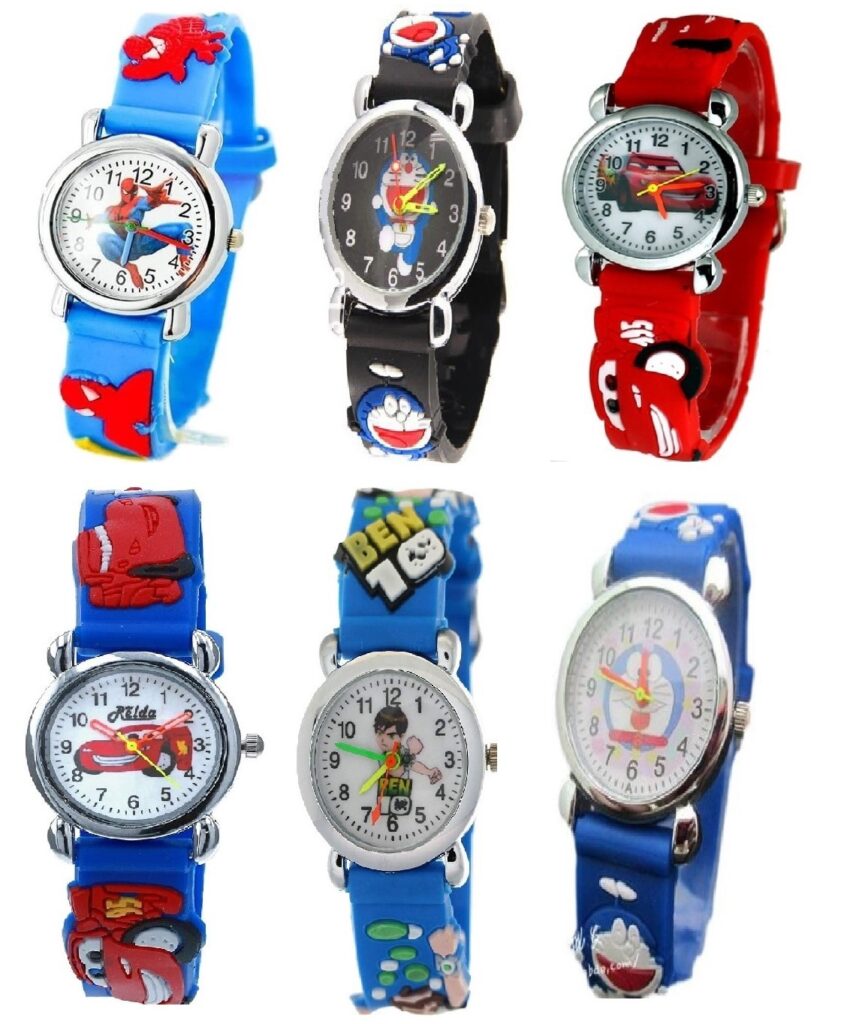 3D Cartoon Watch For Kids Boys and Girls One Click Shopping