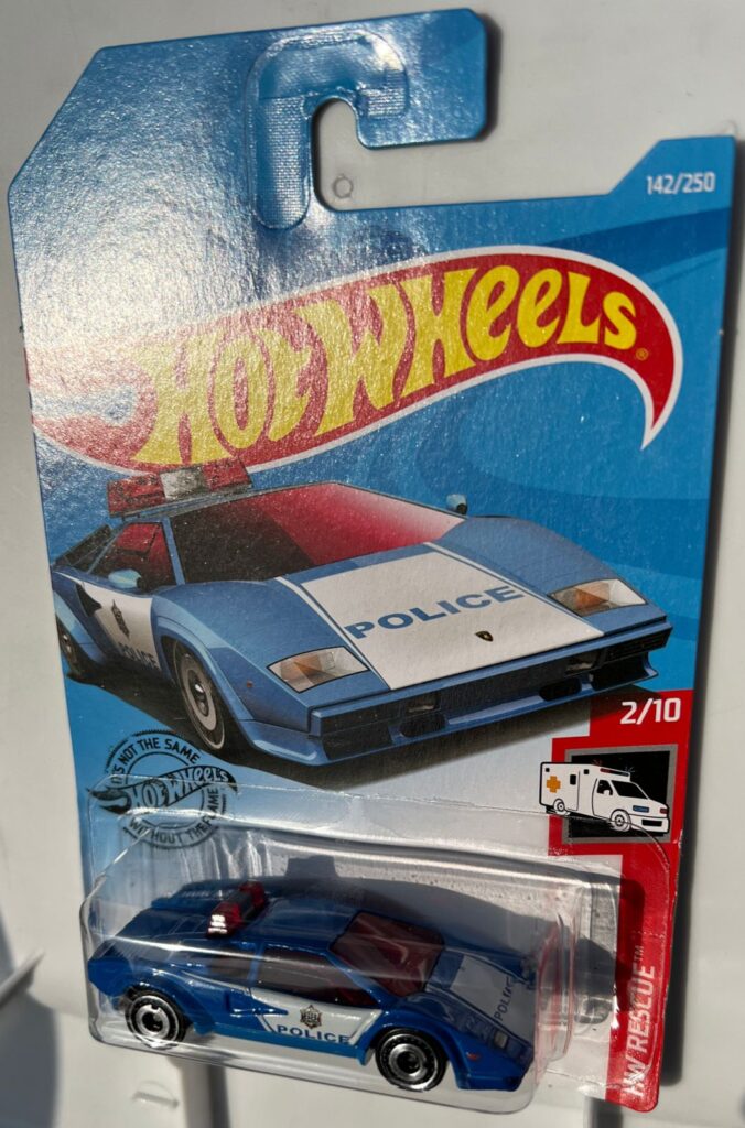 HOT WHEELS LAMBORGHINI COUNTACH POLICE CAR (2021 2022 DIE CAST CAR ...