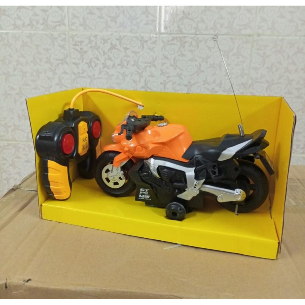 TOY TITANS REMOTE CONTROL HEAVY MOTOR BIKE FOR KIDS - 360° WHEEL SPIN ...