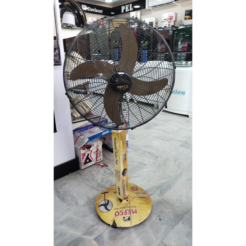 Mefco ( 12V DC ) PEDESTAL FAN 99.9% COPPER ENERGY SAVER - One Click ...