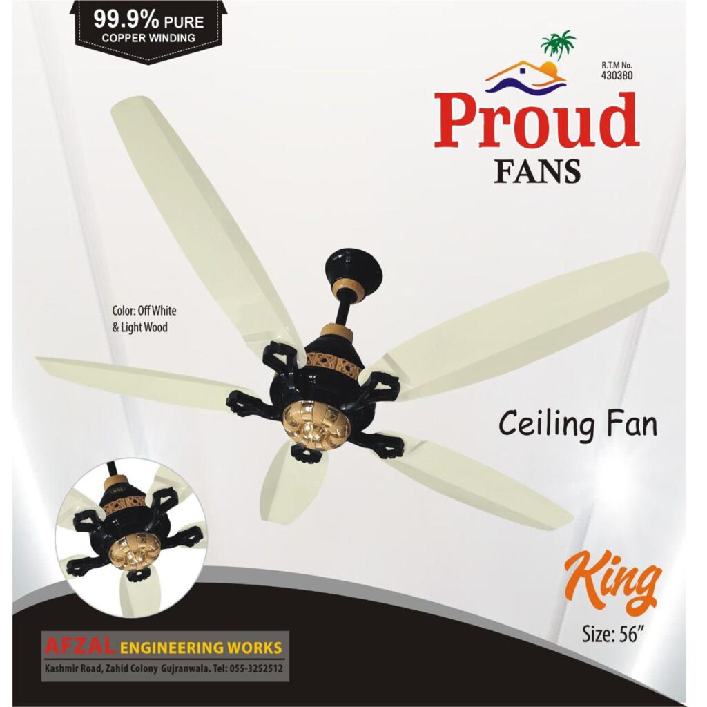 Proud Ceiling Fan Future Model 56 Inch Copper Winding Ceiling Fan - One ...