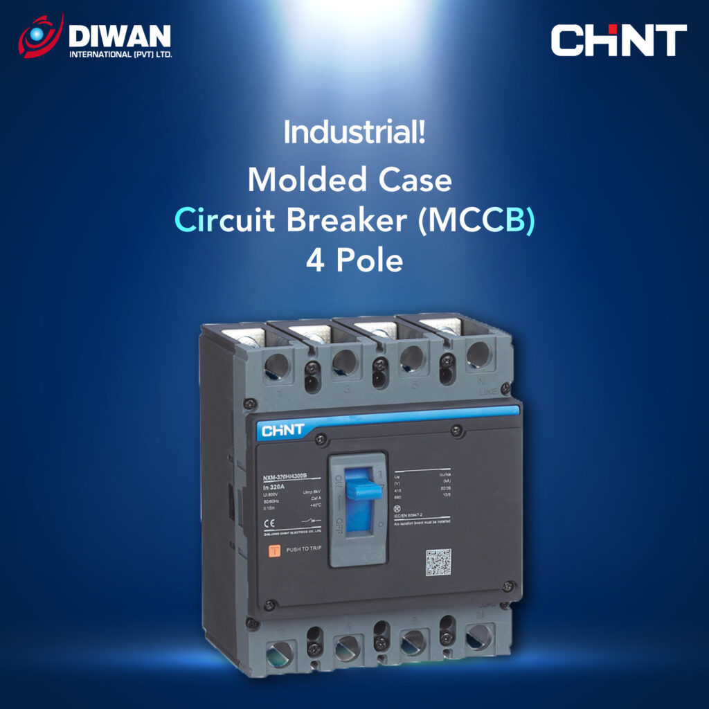 MCCB 100A 4 Pole 25KA CHINT AC Breaker NXM-125S3400 - One Click Shopping