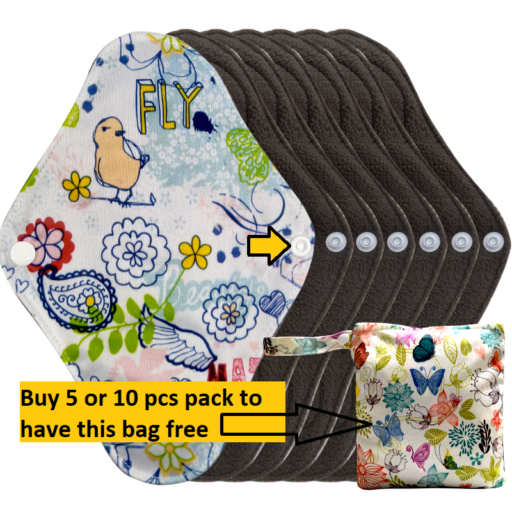 Waterproof women cloth sanitary napkin menstrual pad reusable