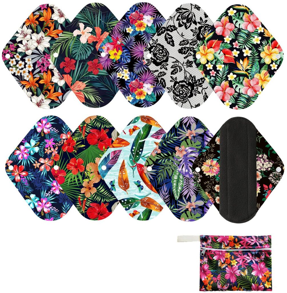 Waterproof women cloth sanitary napkin menstrual pad reusable