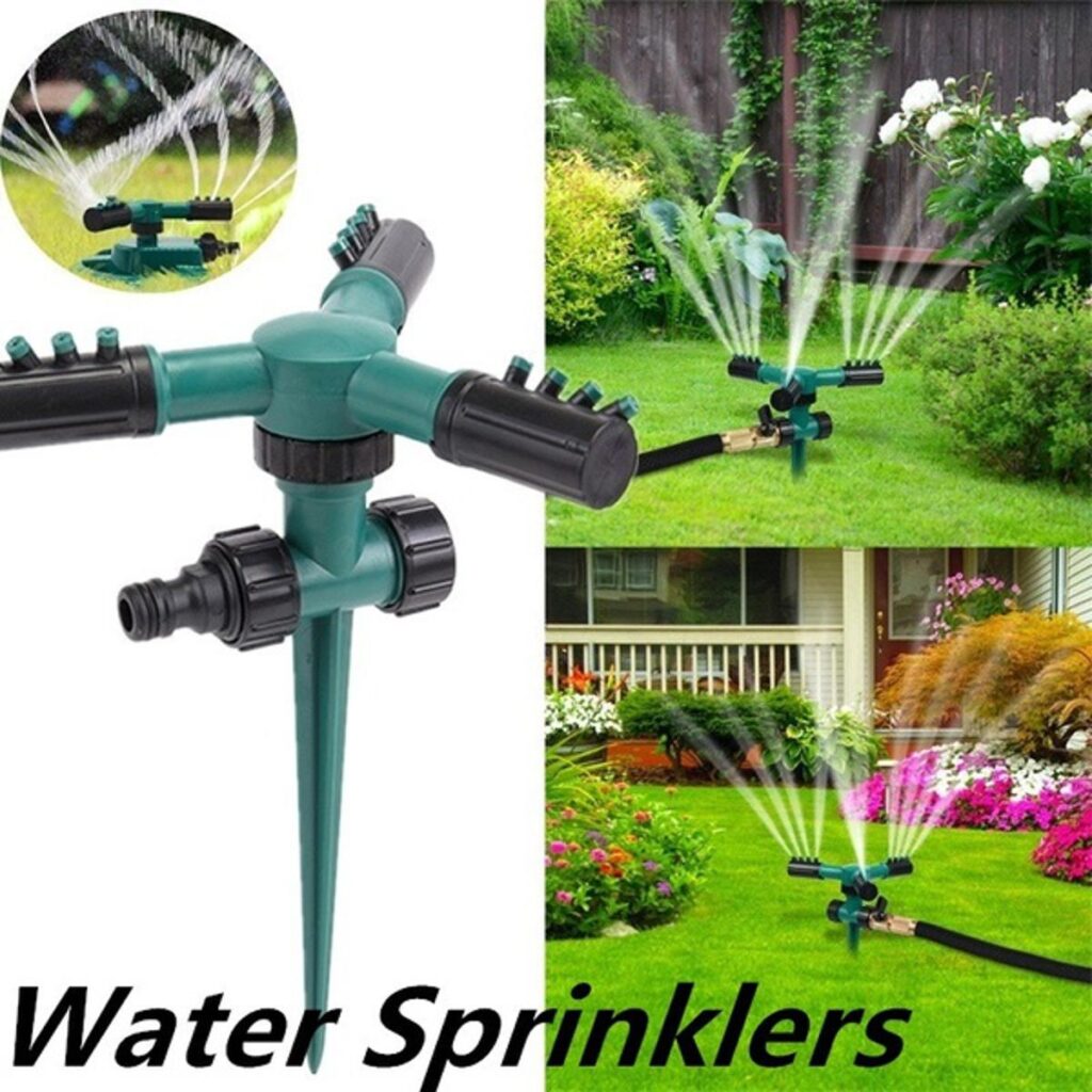 Lawn Sprinkler Automatic 360° Rotating Garden Water