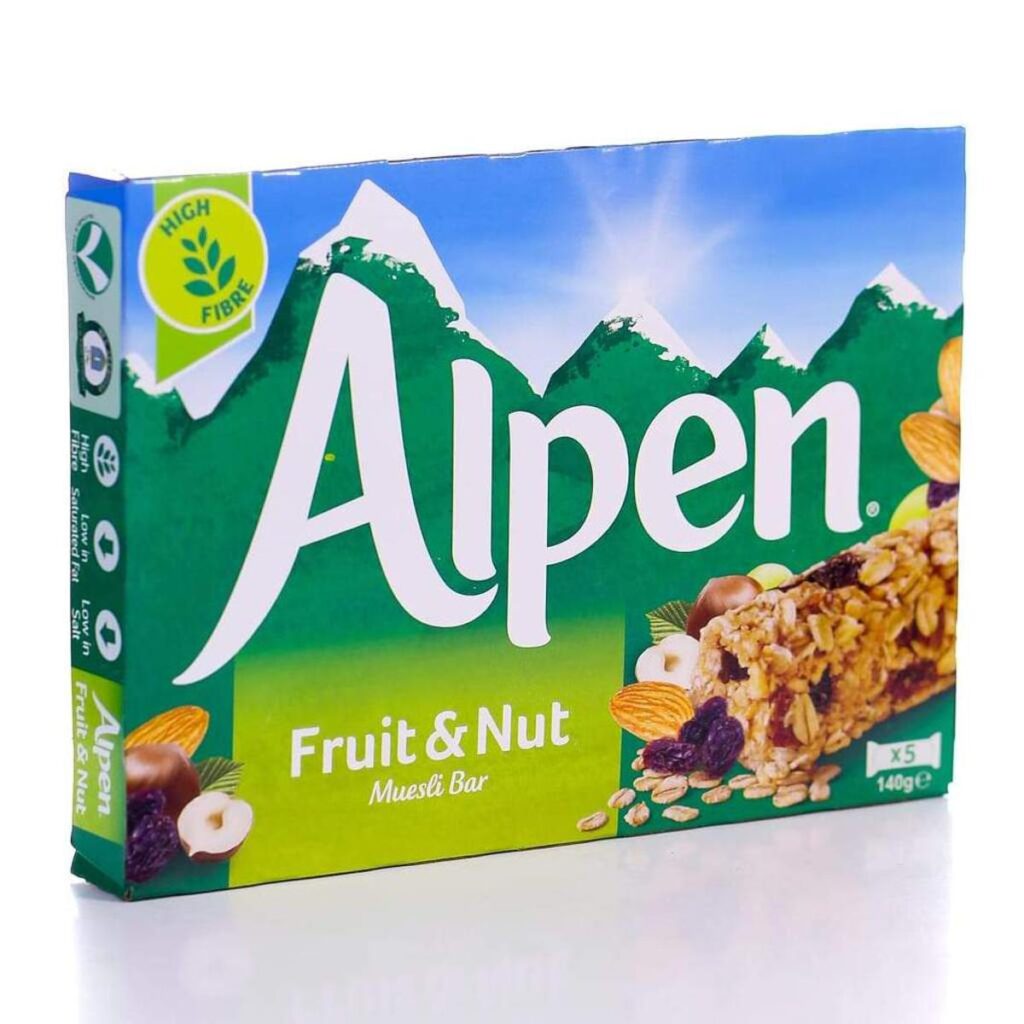 ALPEN CEREAL BARS FRUIT & NUT 5PC 140 GM - One Click Shopping